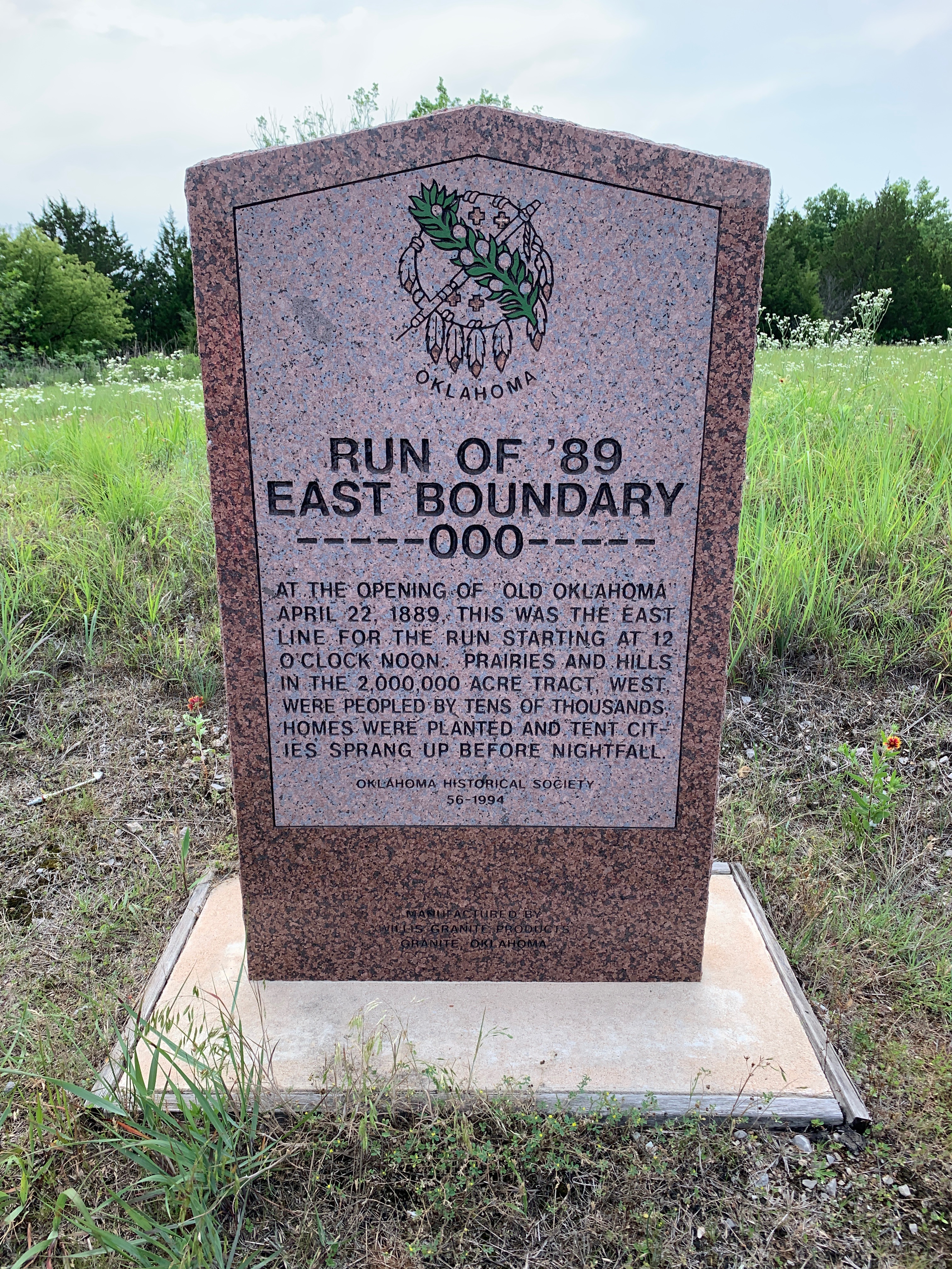 Eastern Boundary of the Oklahoma Land Run of 1889 – The Active Historian