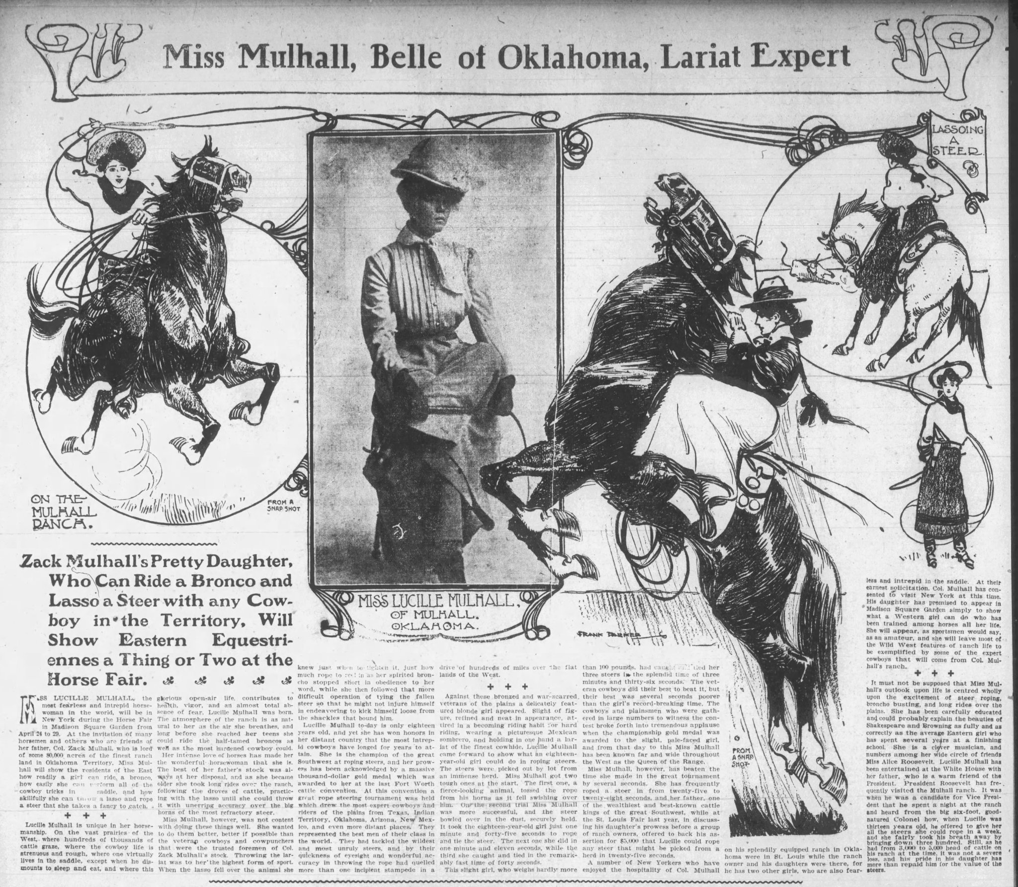 Breaking Trail: Lucille Mulhall – The Active Historian